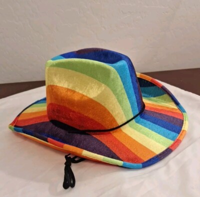 Rainbow Cowboy Hat | eBay
