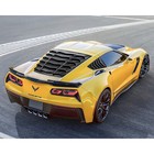 For 2014-2019 C7 Corvette Rear+Side Window Louvers Windshield Sun Shade ...