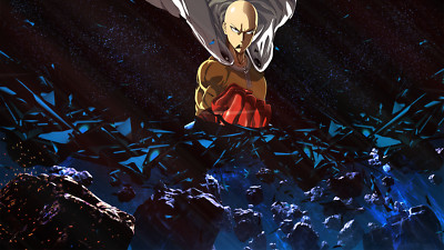 Anime onepunch man saitama universe space power Playmat Gaming Mat Desk ...