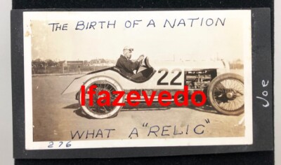 1930's PHOTO MAN in HOT ROD with HELMET & GOGGLES CAR RACE HELMET ...