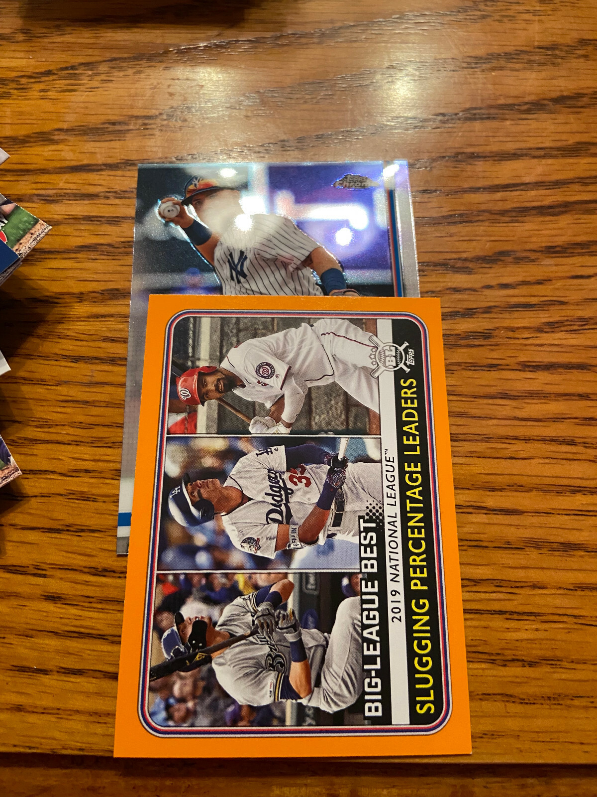 2020 TOPPS BIG LEAGUE #252 NL SLUGGING PERCENTAGE LEADERS BIG LEAGUE ...