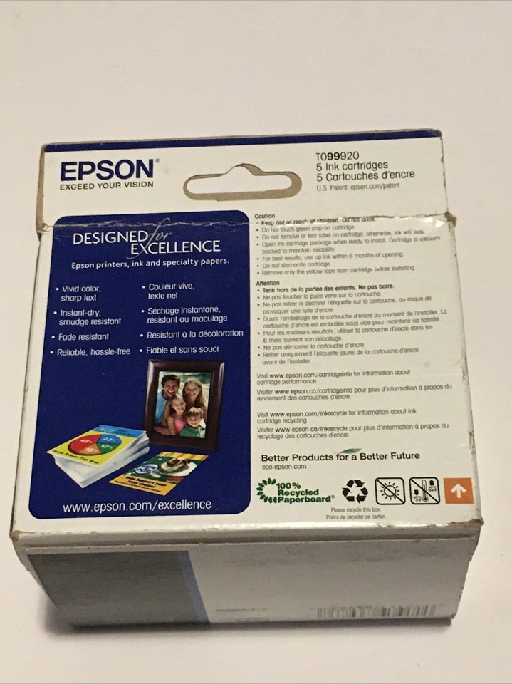 GENUINE EPSON 99 MULTI COLOR INK CARTRIDGE SEALED/FRESH 10/21 ...