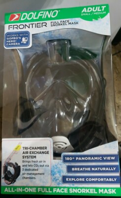 Dolfino Frontier All-in-one Full Face Snorkel Mask - Adult(Small/Medium ...
