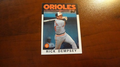 1986 TOPPS # 358 RICK DEMPSEY BASEBALL CARD | eBay