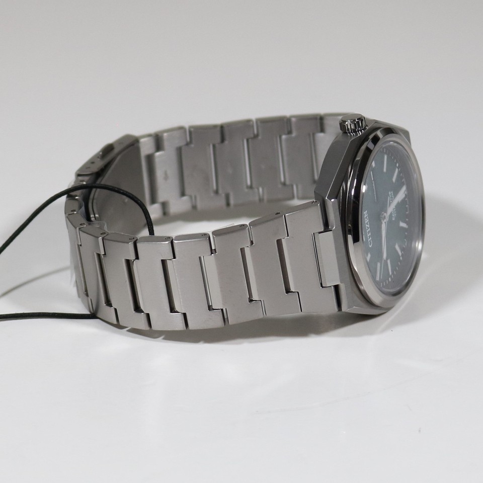 Citizen Eco-Drive Super Titanium Green Dial Men's Watch AW0130-85X | eBay
