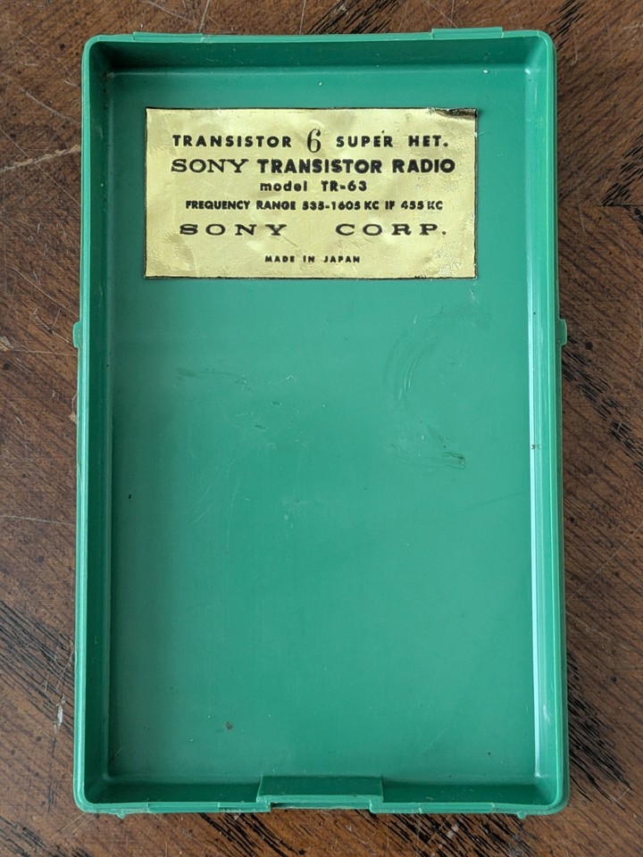Green Sony TR-63 Transistor Radio | eBay
