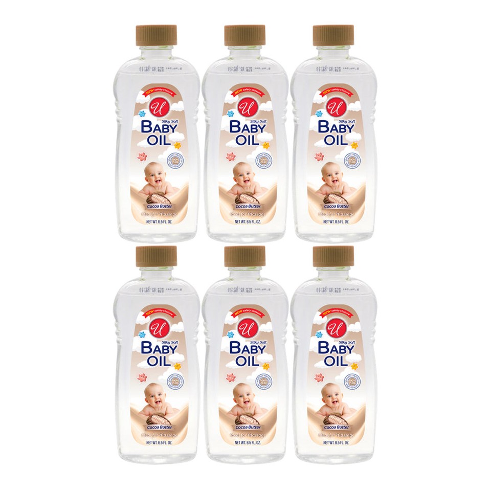 Baby Oil - Cocoa Butter Scented - Ideal For Massage, 6.5fl oz. (Pack of ...