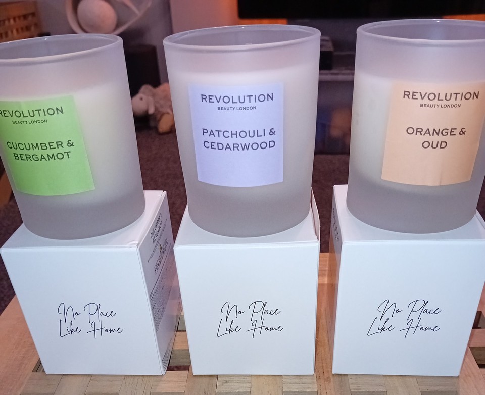 Set Of 3 Brand New Revolution Candles 3 Different Scents | eBay