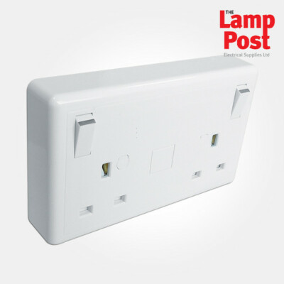 Eterna CONVERT2 1 Gang to 2 Gang - Single to Double 13A Plug Socket ...