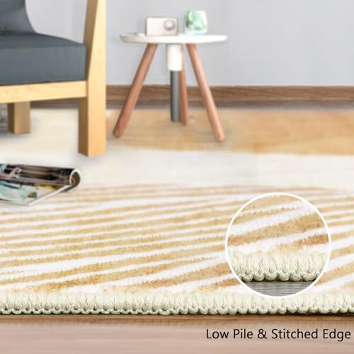 Small Area Rug 2x3 Modern Indoor Throw Rug Washable Area Rug Non-Slip ...