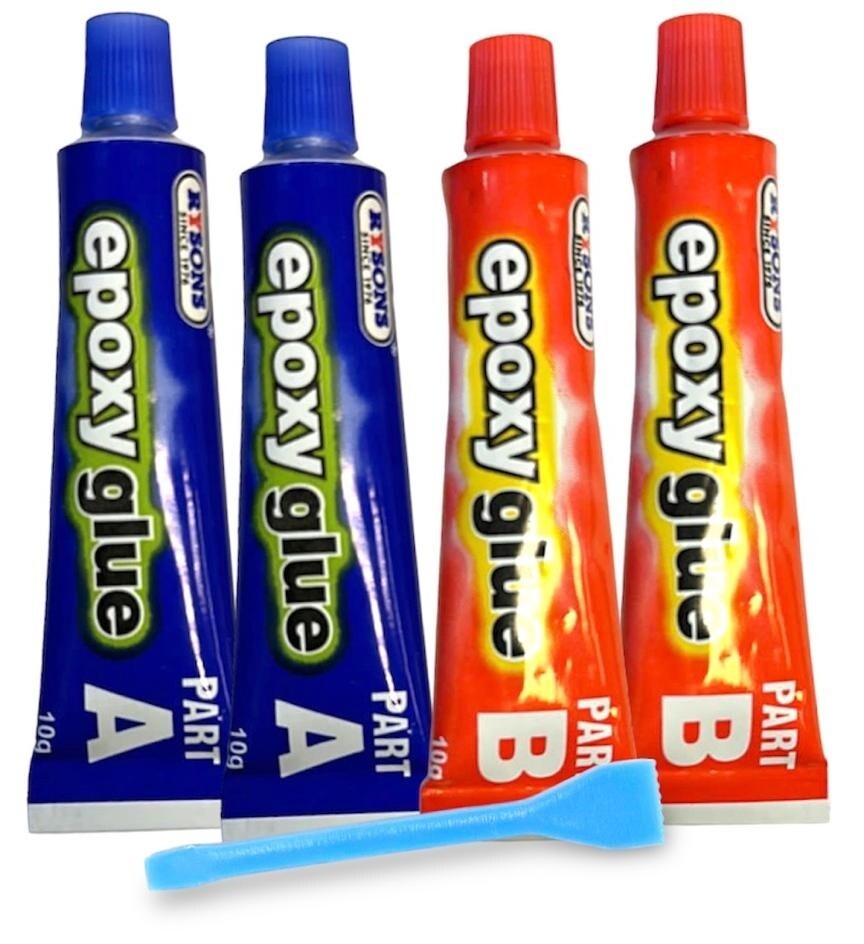 4 Epoxy Glue Resin Strong Adhesive Kit Hardener Bonds Metal Plastic ...