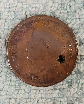 1831 One Cent Rare Matron Head Large Cent Liberty | eBay