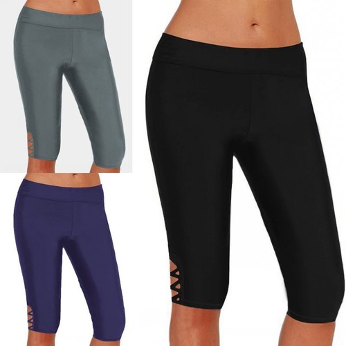 Women Beach Style Pants Muslim Lady Plain color Swim Trunks Modest ...