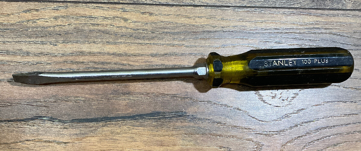 Stanley 100 Plus 6" Slot Screwdriver 1006-6,66-166 USA 11” Long | eBay