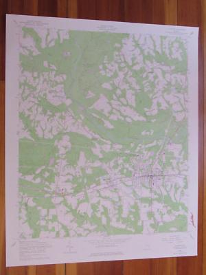 Claxton Georgia 1977 Original Vintage USGS Topo Map | eBay