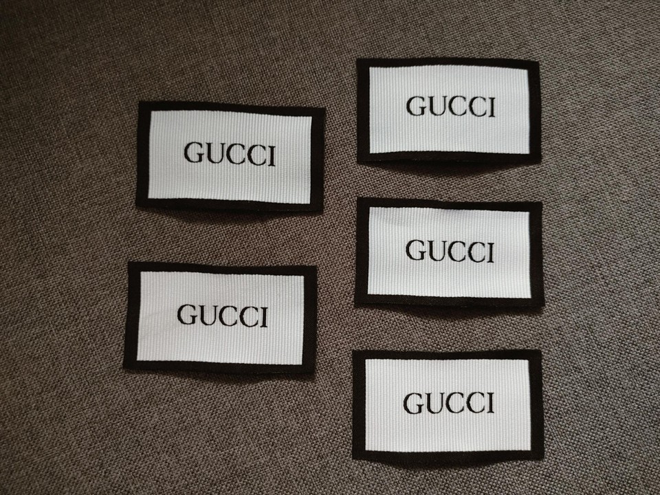 Replacement GUCCI Clothing Designer TAG LABEL Sewing LOT 3 or 5 FAST ...