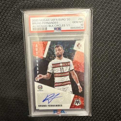 BRUNO FERNANDES 2021 UEFA EURO 2020 Black circles 1/1 MOSAIC SSP ...