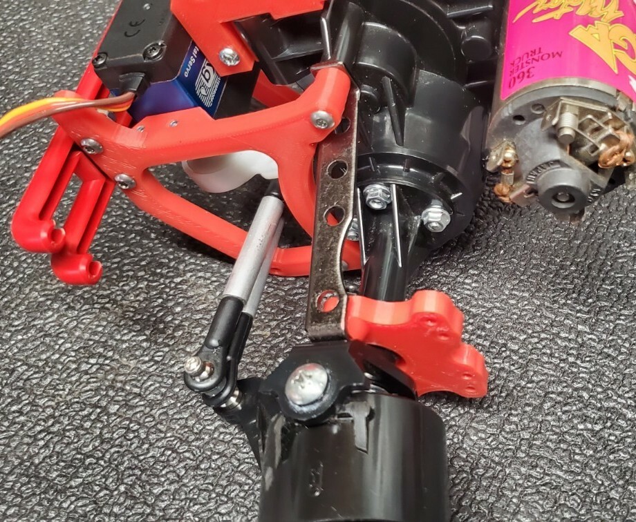 TAMIYA CLODBUSTER BUMPER/SERVO, LINK MOUNTS, REAR LOCKOUT. IMPROVED ...