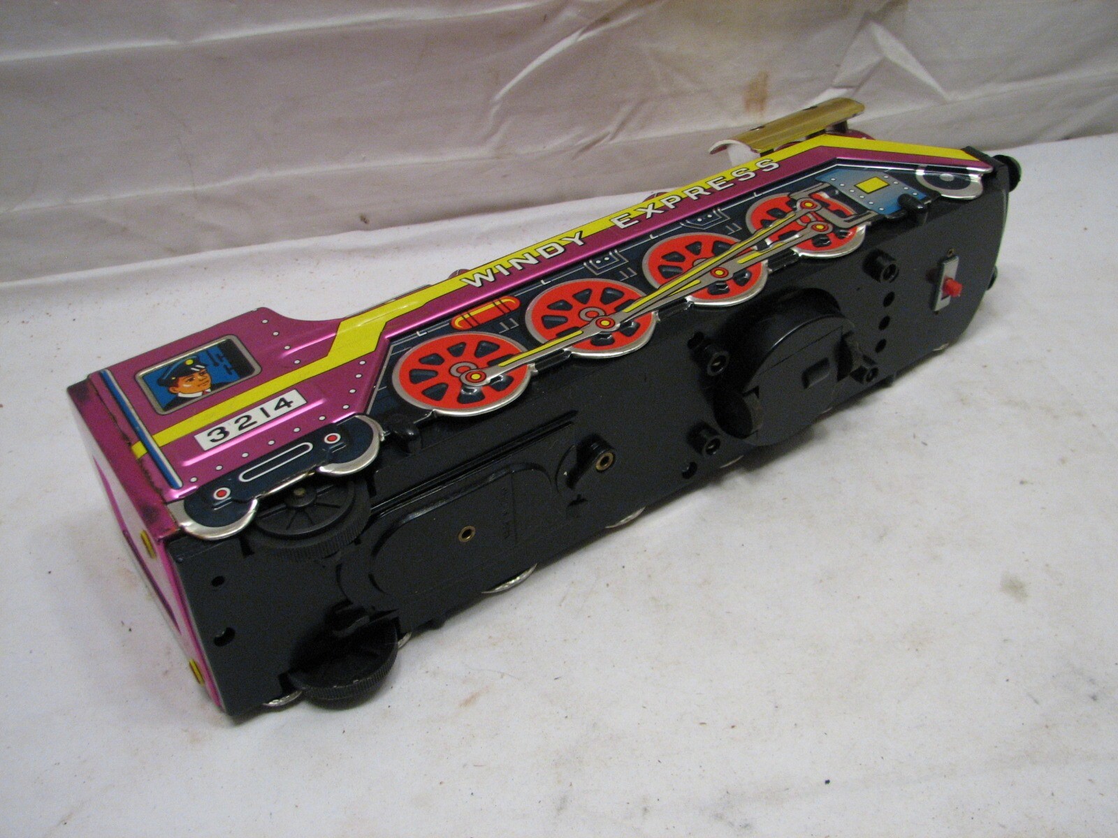 Vintage Windy Express Battery Operated Tin Toy Train Locomotive SKK ...