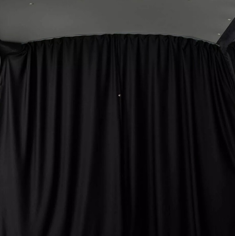 ⭐⭐⭐ FORD TRANSIT CUSTOM BLACKOUT CAB DIVIDER SEPARATOR CURTAIN IN BLACK ...