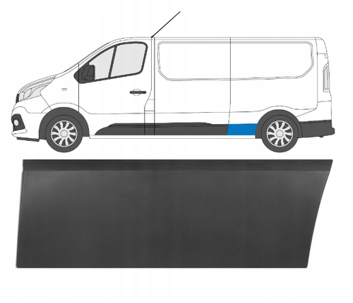 BAGUETTE DE CÔTÉ PORTES ARRIERE GAUCHE RENAULT TRAFIC III OPEL VIVARO ...