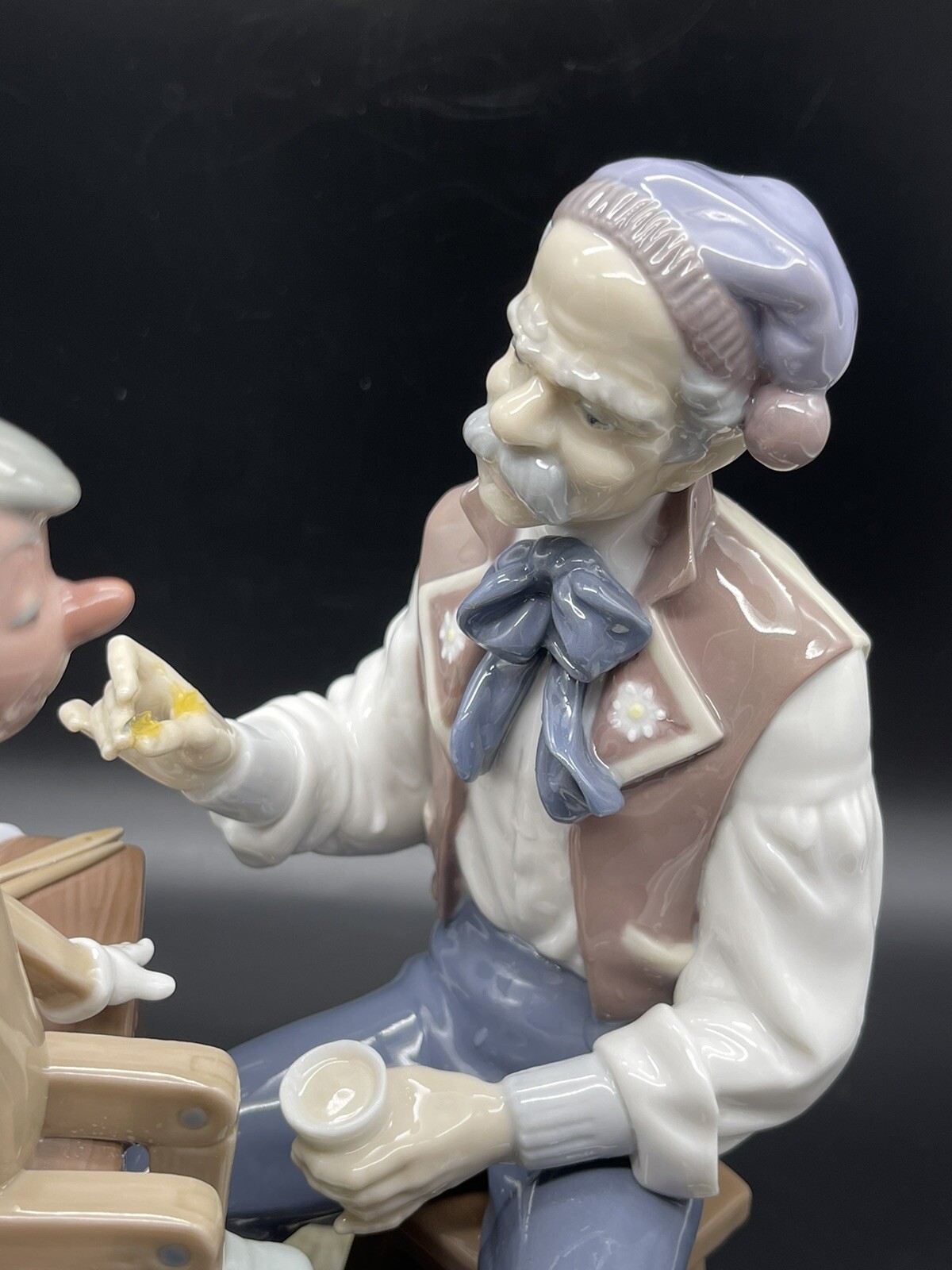 LLADRO RARE "The Puppet Painter & Cat " Porcelain by Lladro Spain 1985 ...