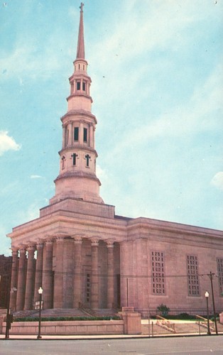 Postcard OH Cincinnati Cathedral of St Peter in Chains Chrome Vintage ...
