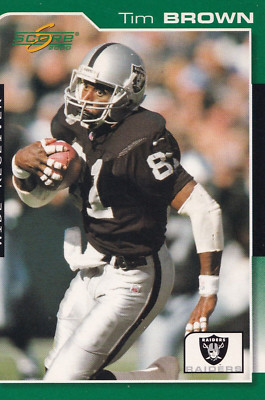 2000 Score #147 Tim Brown NFL Oakland Raiders + (Yes 4 Free Mystery ...