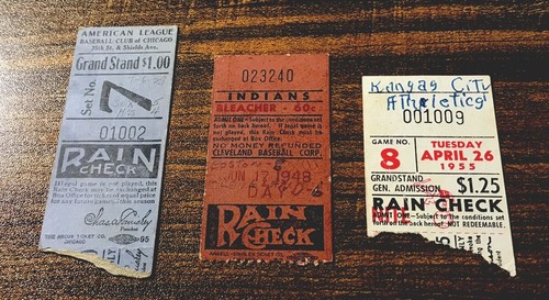MLB Ticket Stubs: 1929 White Sox/A’s, 1948 Indians/Red Sox, 1955 KCA’s ...