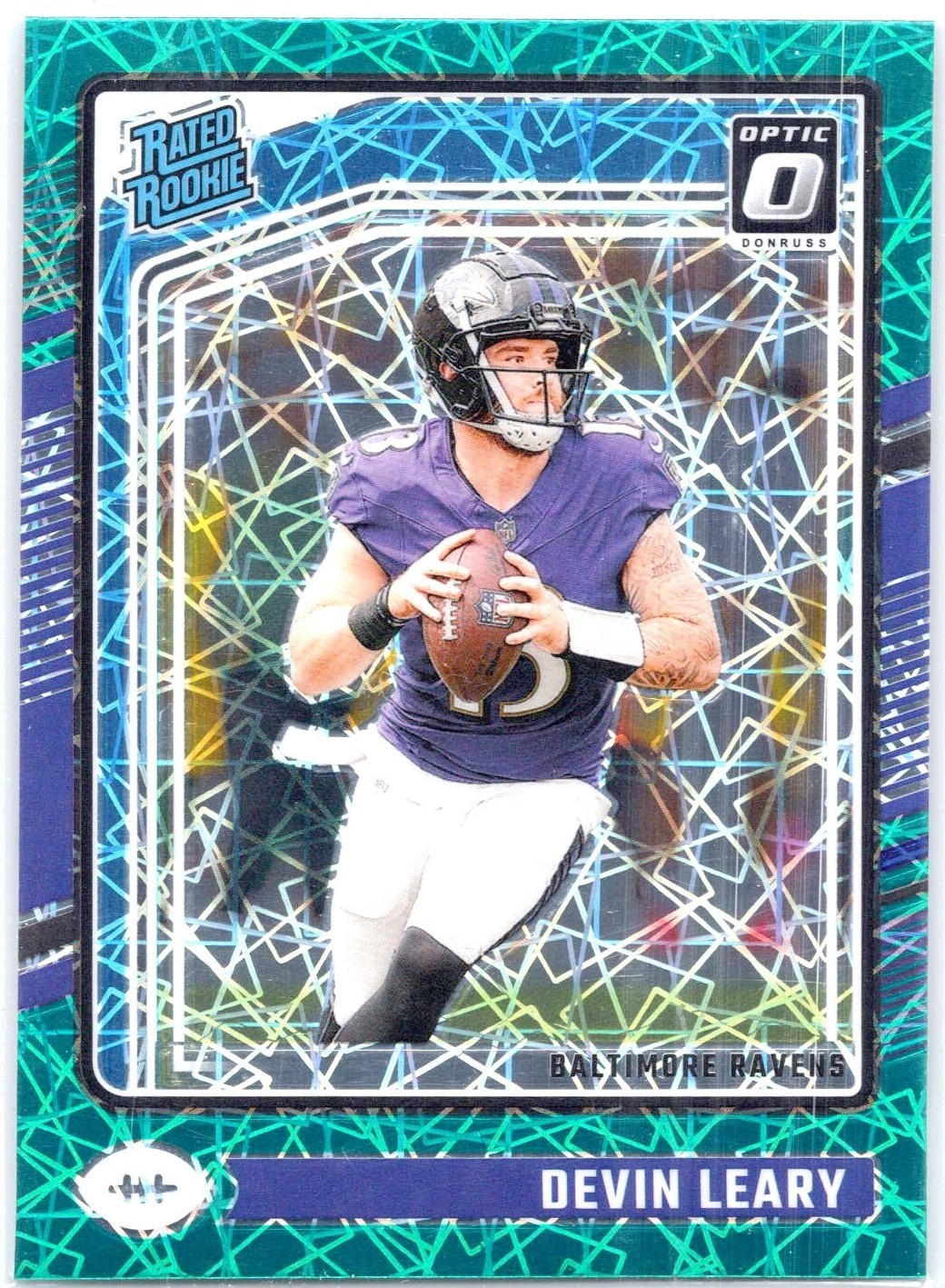 2024 Panini Donruss Optic - Rated Rookie Devin Leary #227 Teal Velocity ...