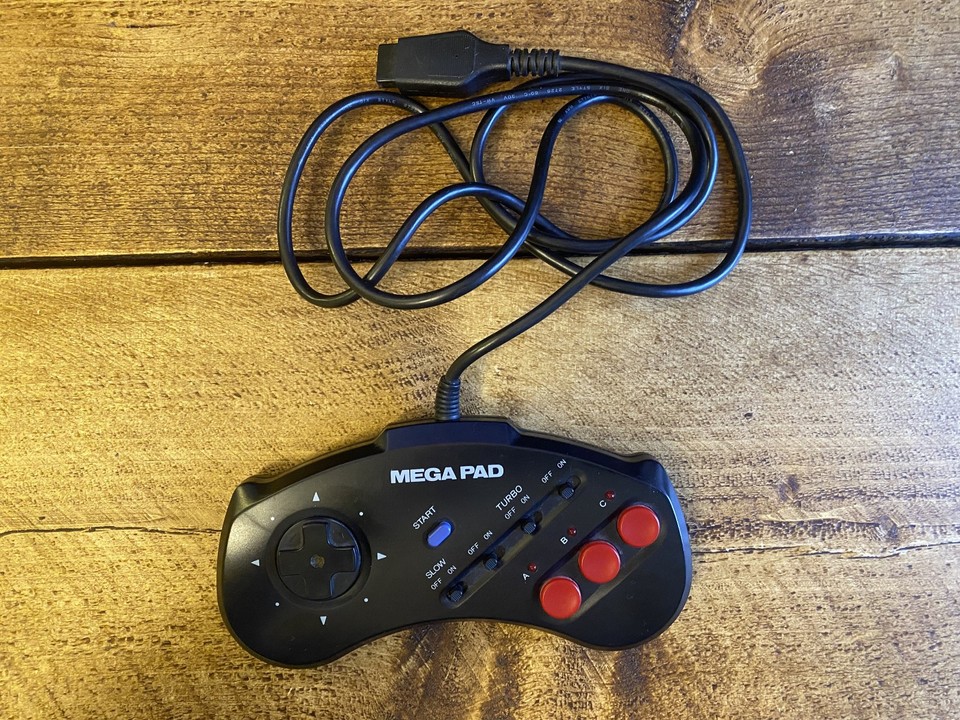 Japanese Mega Pad Mega Drive Sega ASCII 3-Button Turbo | eBay UK