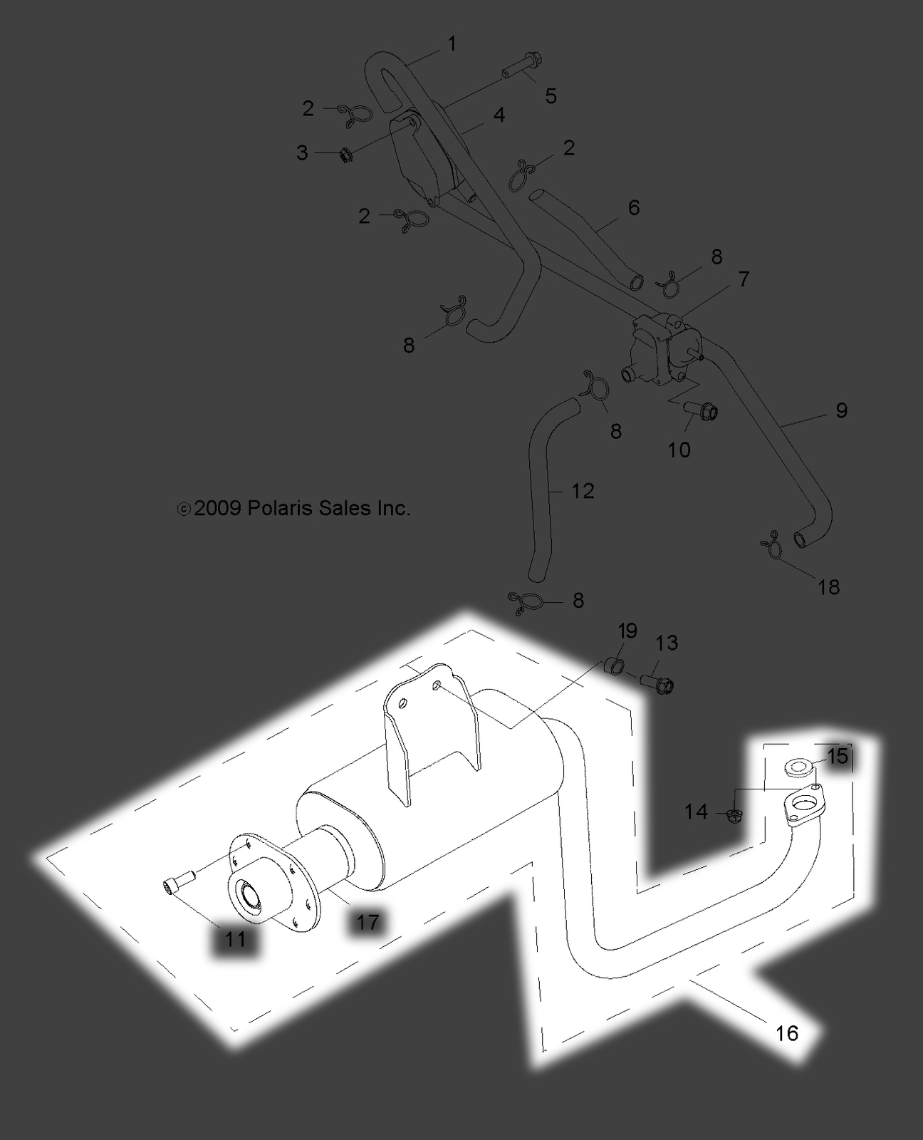 Polaris 2015-2020 RZR Exhaust Pipe 0455046 OEM for sale online | eBay