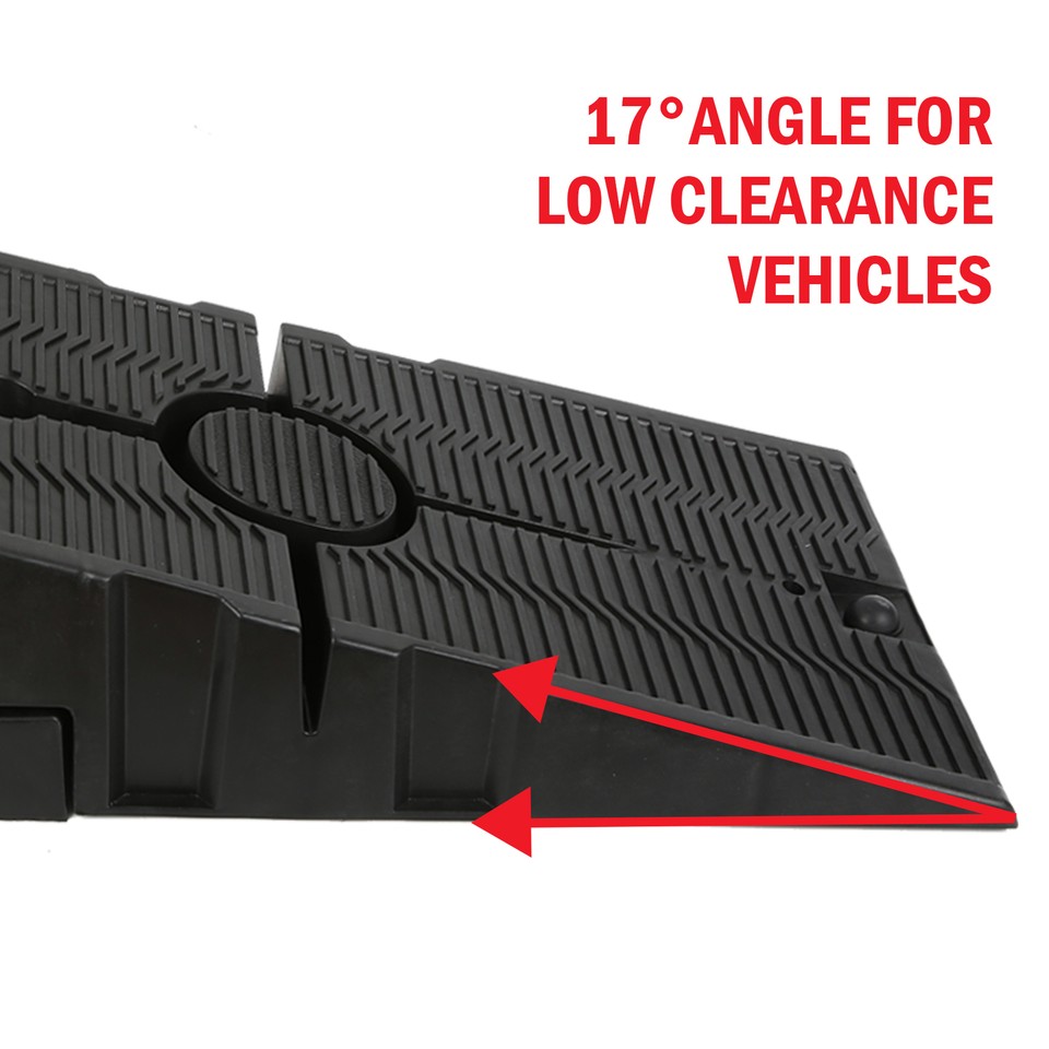 Pair Portable Ramps Vehicle Ramp Car Servic 12000lb. Capacity 17 degree ...