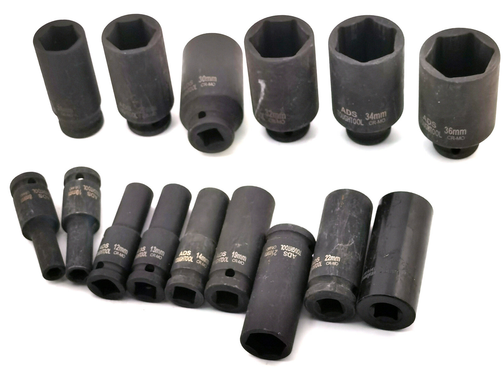 1/2" Dr Cr-Mo Deep Impact Socket 8mm to 36mm and 1-1/16 inch | eBay