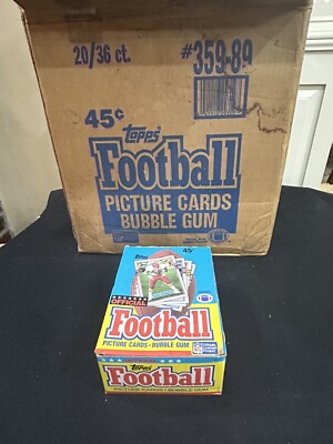 1989 Topps Football Wax Box From A Sealed Case 36 Packs Loaded With HOF ...