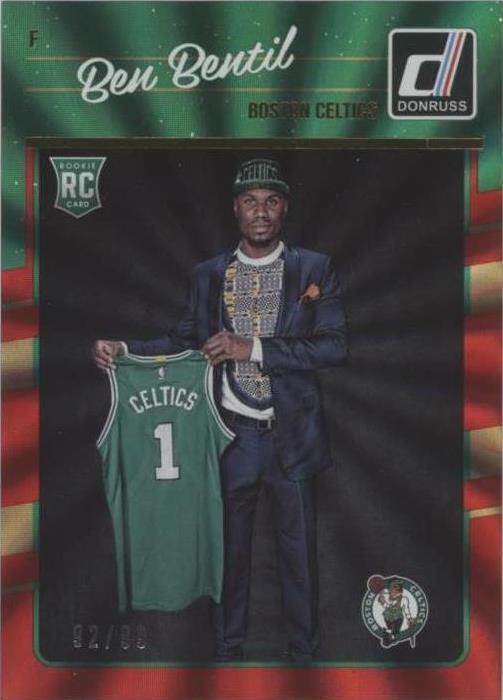 2016-17 Panini Donruss - Rookies Ben Bentil #190 Holo Red Laser /99 (RC ...