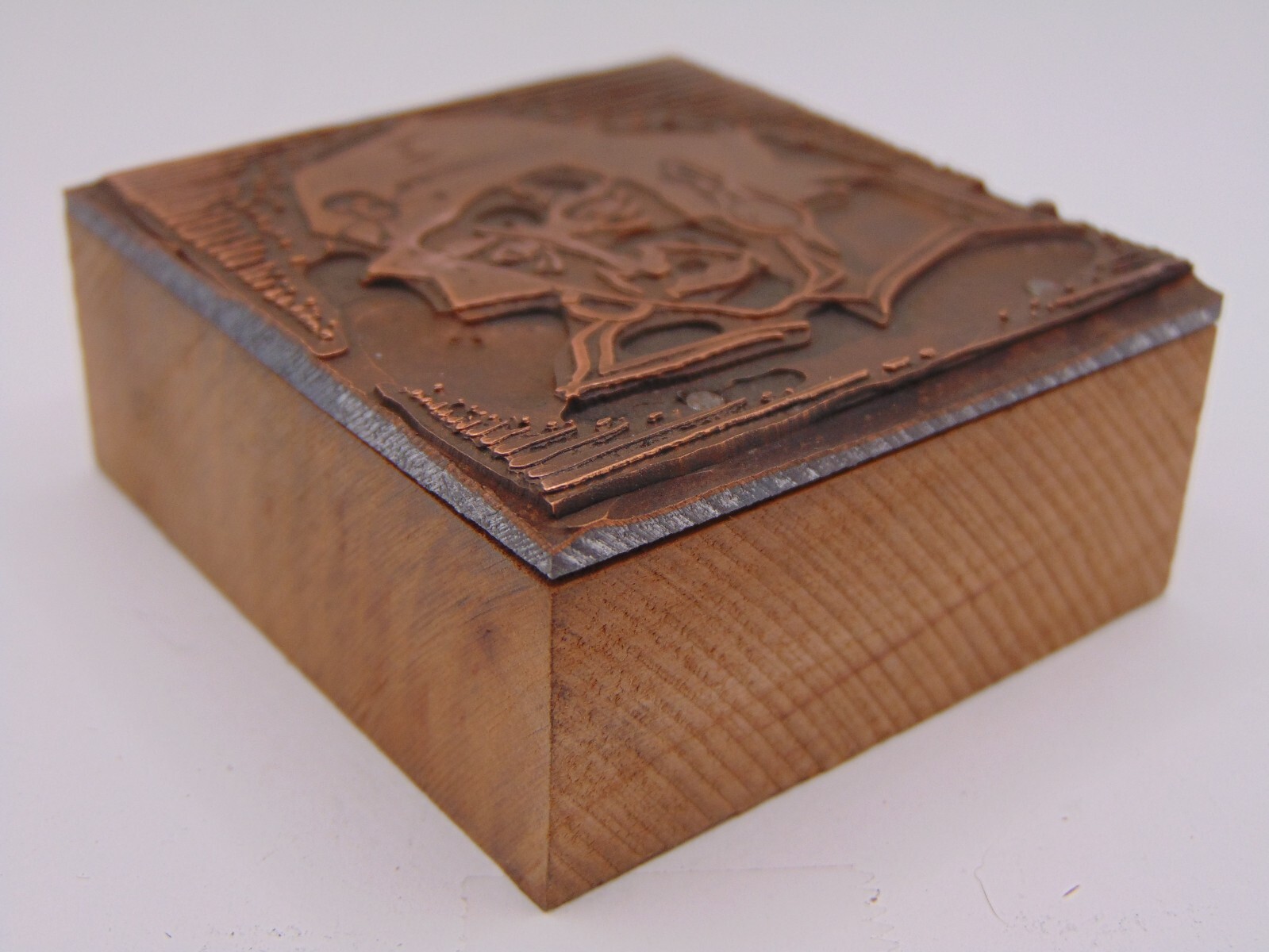 Vintage Printing Letterpress Printers Block Copper Pirate | eBay