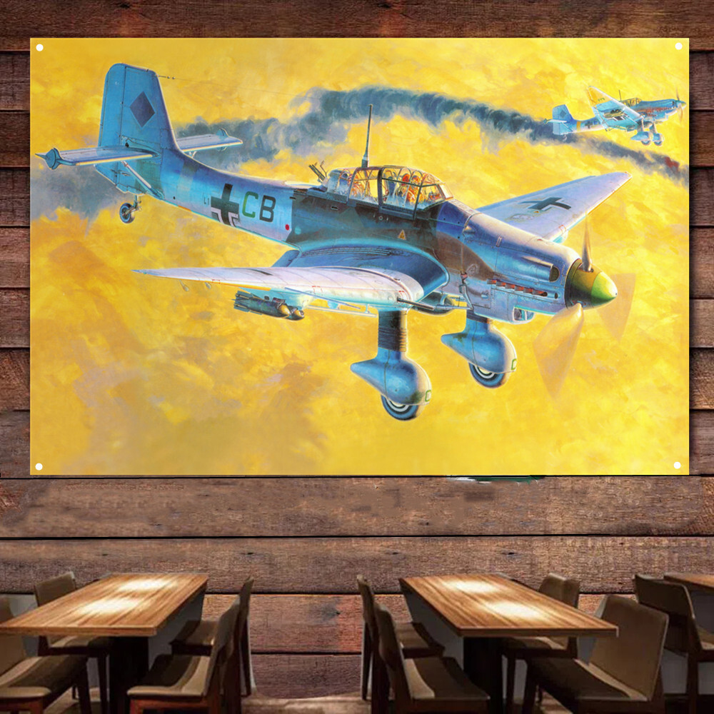 Ju 87D-5 Stuka Bomber Wall Decor Banner Flag WWII German Aviation ...