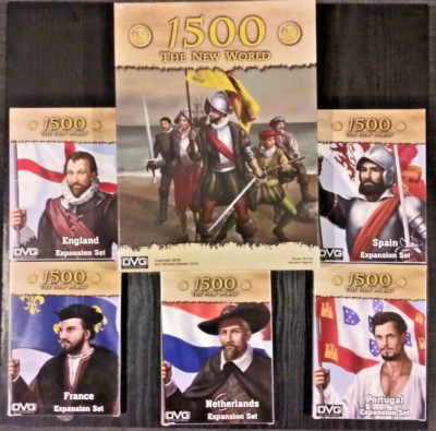 1500 THE NEW WORLD Game By DVG - Complete Set NEW/SEALED/USA SHIP$0 ...