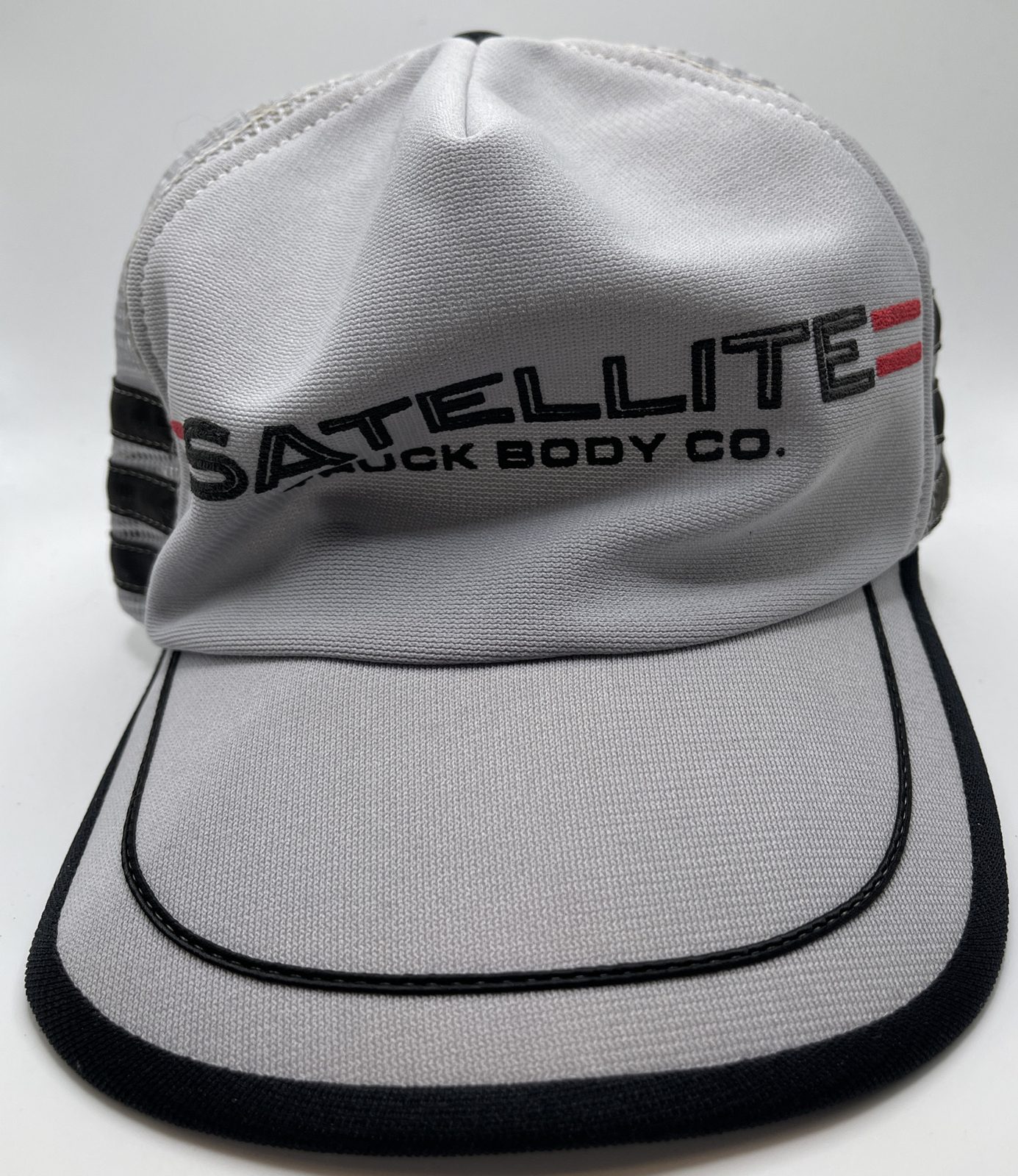 VTG Satellite Tricky Body Co. 3-Stripe Snapback Trucker Hat Cap Logo ...