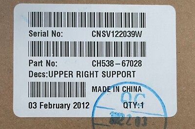 Hp - Upper Right Support - Ch538-67028 | eBay