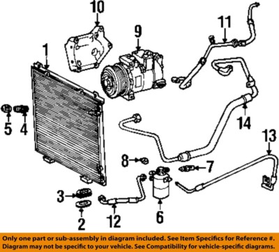 Mercedes MERCEDES-BENZ OEM A/C AC Condenser/Compressor/Line-Valve ...