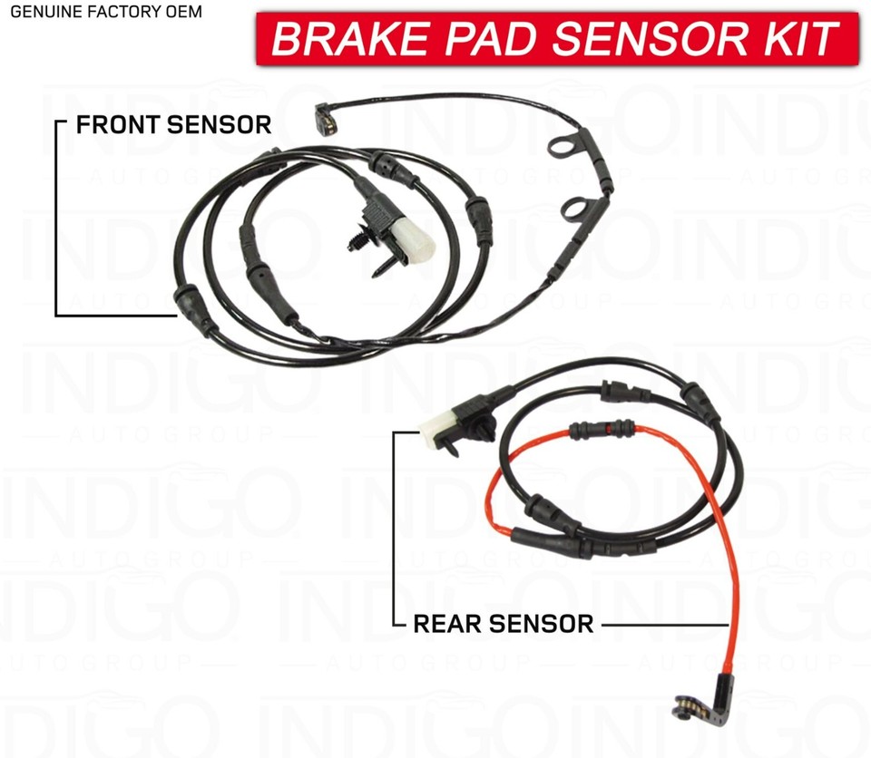 GENUINE LAND ROVER FRONT + REAR BRAKE PAD SENSOR KIT RANGE ROVER SPORT ...