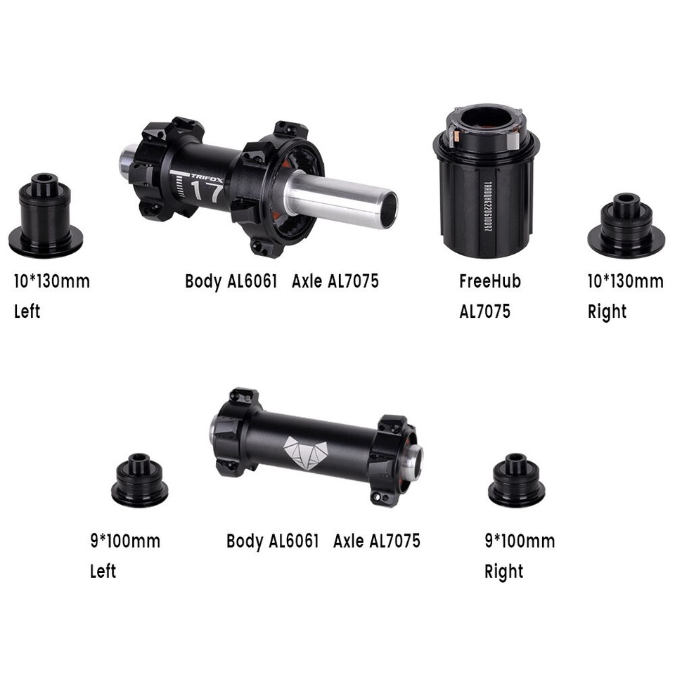 Road Bike Hub Set 20h Front 24h Rear Straight Pull 100/130mm QR for ...