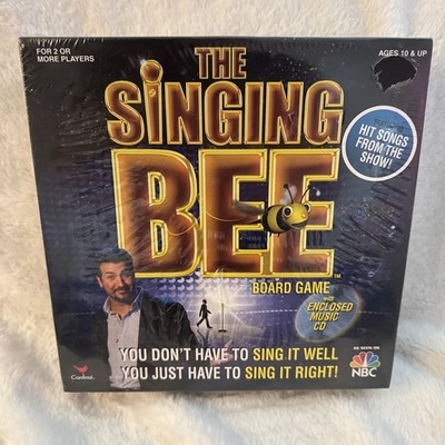 The SINGING BEE Board Game With Music CD New Sealed Musical Singing ...
