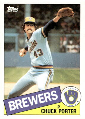 1985 Topps #32 Chuck Porter - Milwaukee Brewers | eBay