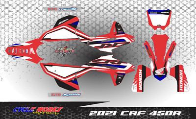 CRF 450R 21-23 CRF 250R 22-23 SEMI CUSTOM GRAPHICS KIT CHARGED3 | eBay