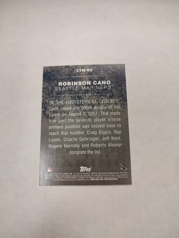 2018 Topps - Legends in the Making Series 1 #LTM-RC Robinson Cano (PWE ...