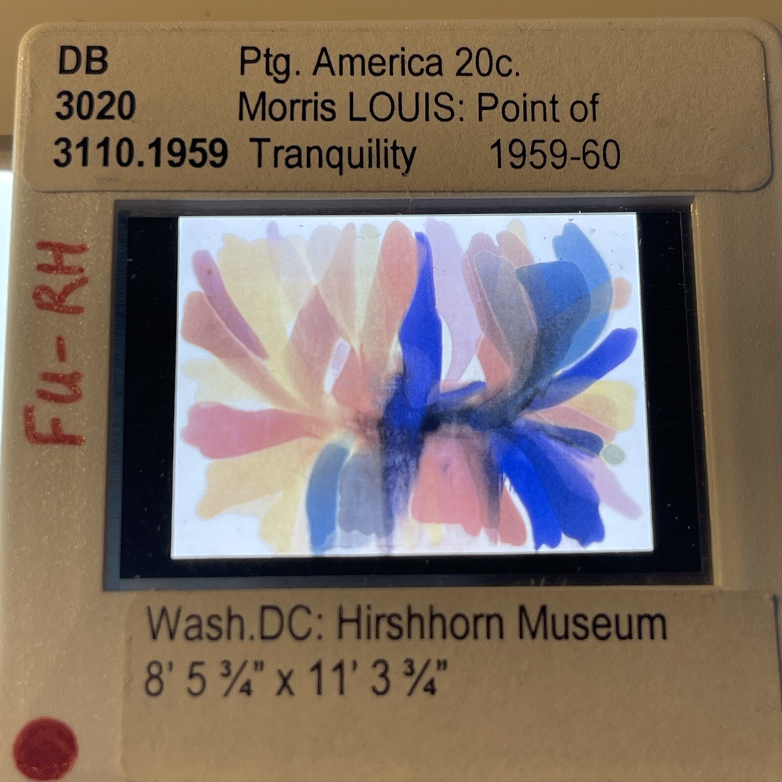 Morris Louis “Point Of Tranquility " Color Field 35mm Art Slide | eBay