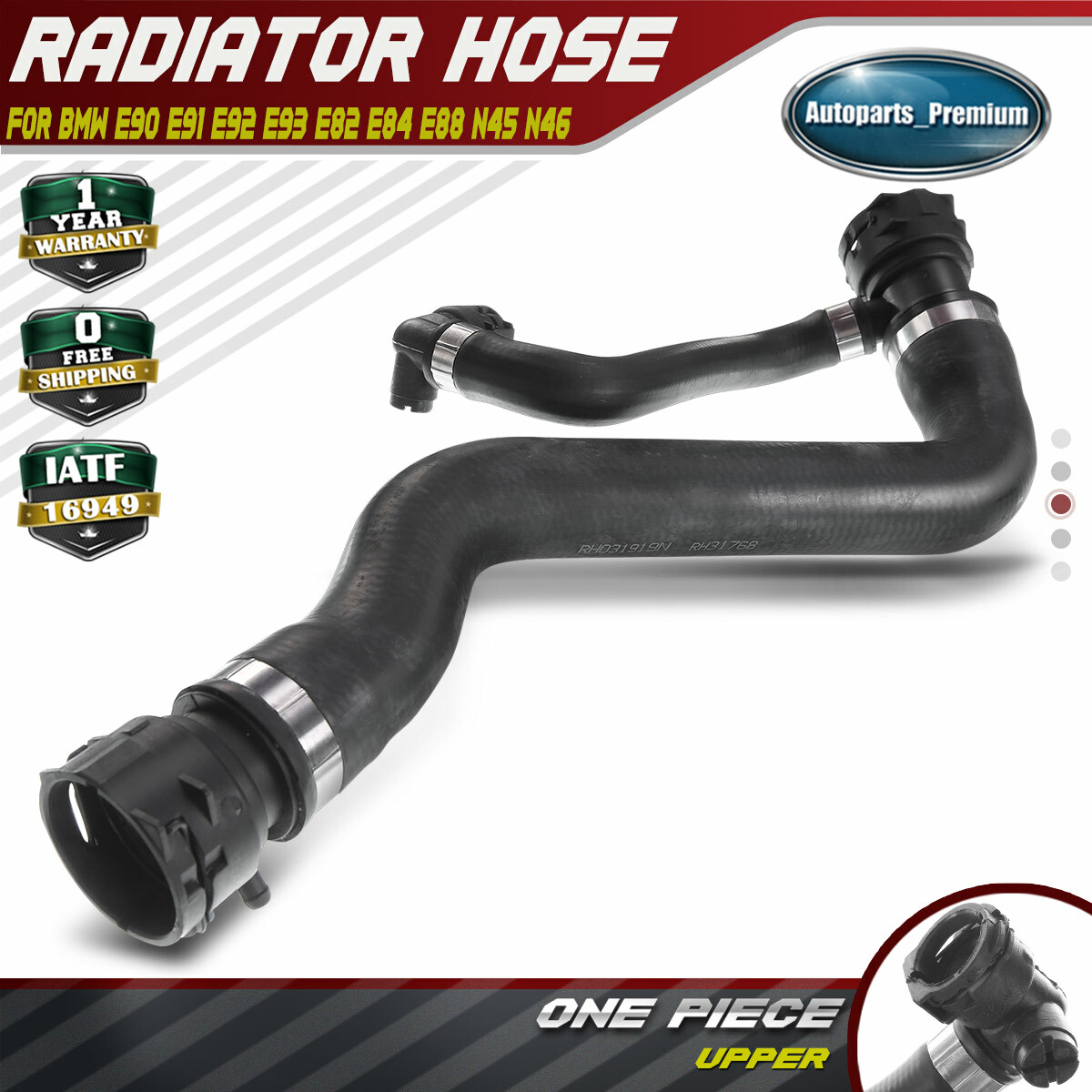 Radiator Hose Water Pipe Hose for BMW E88 E90 E91 E92 X1 118i 120i ...